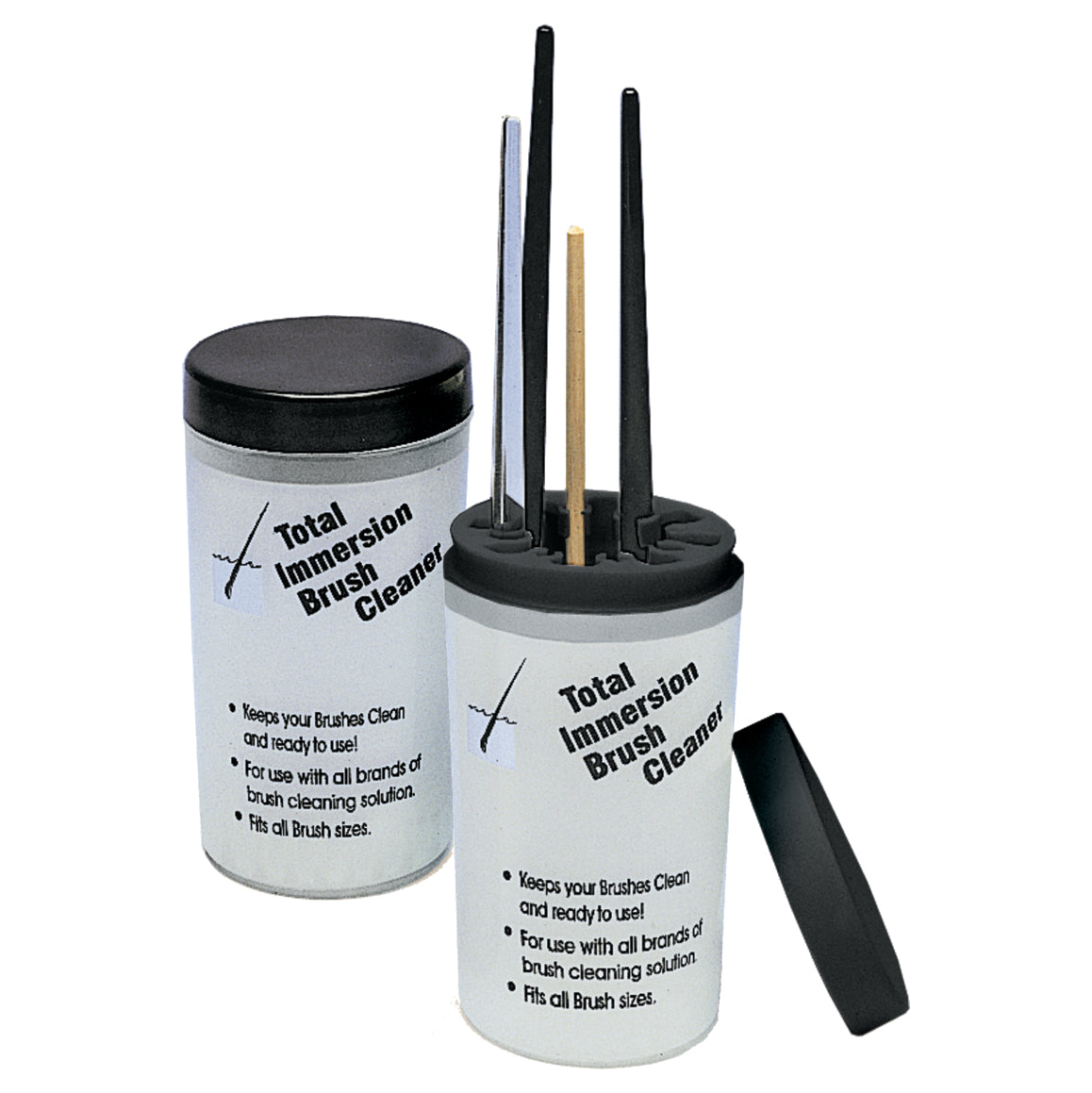 Brush holding container to store and sanitize beauty and skin care bru ...